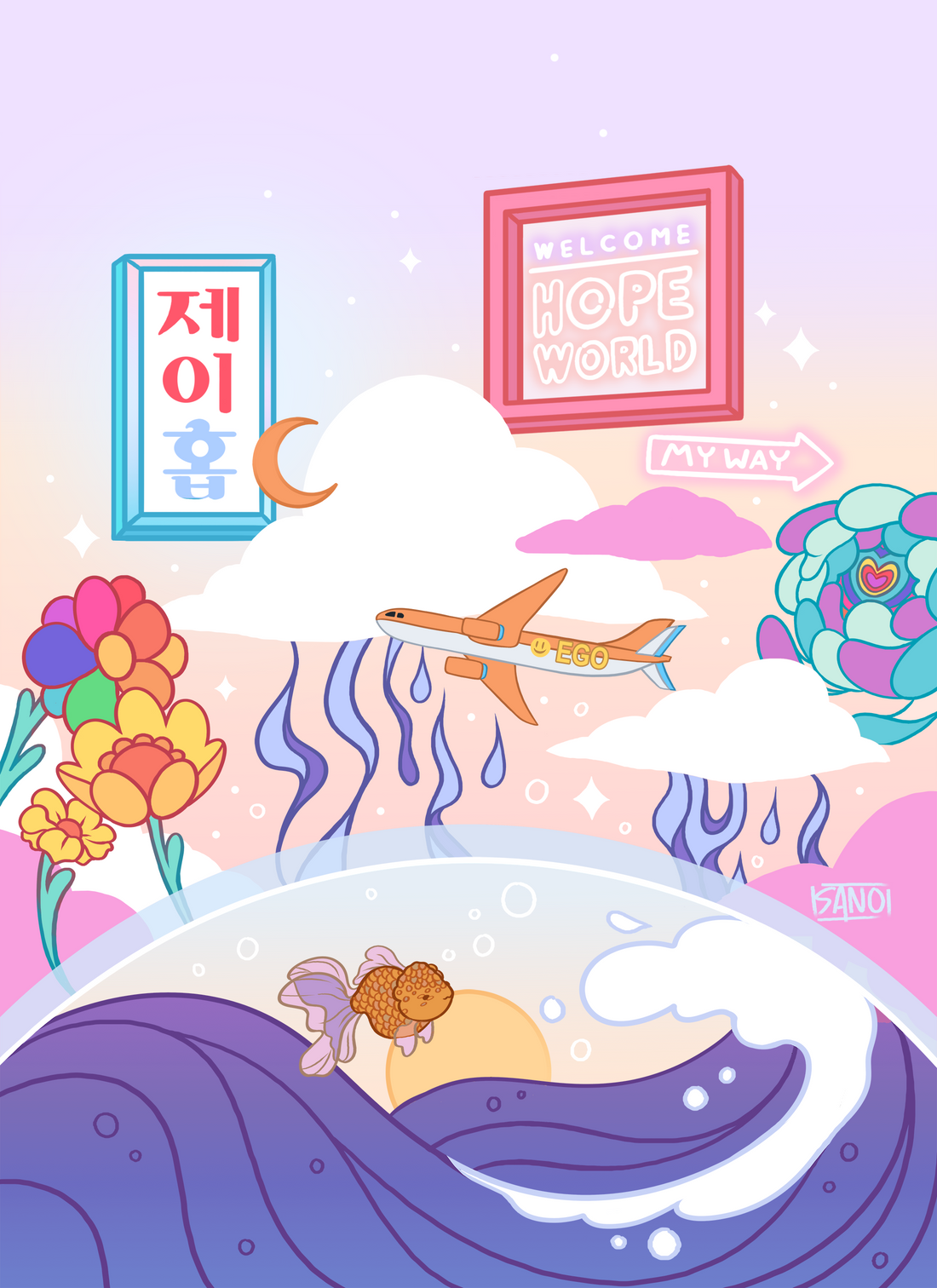 [BTS] Hope World Postcard Print – prismono